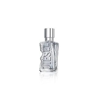 diesel d refillable eau de toilette spray for everyone – men and women – ginger extract, denim cotton accord, vanilla bourbon extract, lavender heart, 1.0 fl. oz.