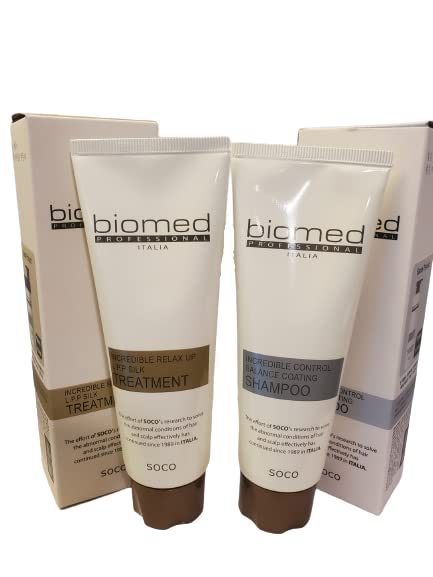 Biomed Professional Italia L.P.P Silk Treatment and Balance Coating Shampoo Travel Size 100ml/3.38 fl oz each