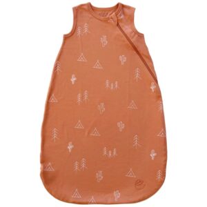 ecolino organic cotton baby sleep sack - 2-way zipper baby wearable blanket - toddler sleeping bag sack - 18-36 months - desert