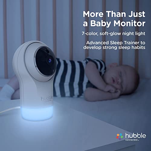 Hubble Connected Nursery Pal Glow Smart Connected, Wi-Fi Enabled Baby Monitor, View from Compatible Smartphone