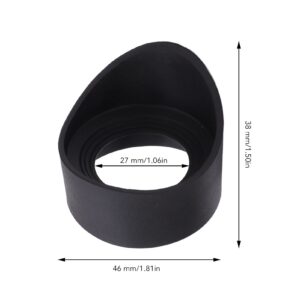 Heayzoki Soft Rubber Eyepiece Eye, 27mm/1.06in Inner Diameter Rubber Eyecups for 42-48mm/1.65-1.89in Lens, Suitable for Microscope Eyepieces, Monoculars and Binoculars