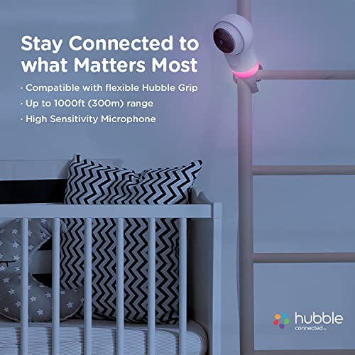 Hubble Connected Nursery Pal Glow Smart Connected, Wi-Fi Enabled Baby Monitor, View from Compatible Smartphone