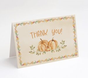 m market on mainstreet pumpkin patch invitations & thank you cards, including envelopes, 25 count, made in the u.s.a. (thank you cards)