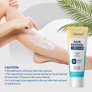 Hair Removal Cream for Women, Men - Bikini, Intimate Areas - Painless Depilatory for Body, Legs, Arms, Underarms, Private Areas - 120g