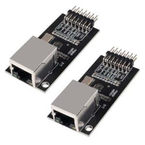 dweii 2pcs lan8720 ethernet board high performance 10 100 ethernet physical layer transceiver (phy) module kit embedded web 3.3v server for arduino