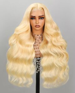 arabella 613 lace front wig human hair 13x4 blonde lace front wigs human hair 210% density body wave 613 frontal wig pre plucked with baby hair (20inch, 613 13x4 body wave wig)