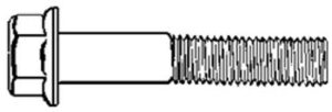 amz clips and fasteners 5/8"-18 x 2-3/4" sae hex flange bolt grade 8