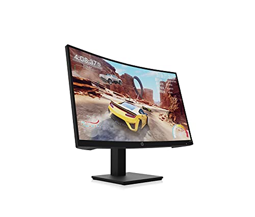 HP 27-inch Curved 165Hz QHD Gaming Monitor, Eyesafe (X27qc, Black) (Renewed)