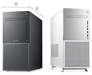 Dell XPS 8950 Desktop (2022) | Core i9-12900K - 1TB SSD + 1TB HDD Hard Drive - 64GB RAM - Nvidia GeForce RTX 3080 Ti | 16 cores @ 5.2 GHz - 12GB GDDR6X Win 11 Pro Silver