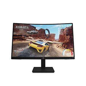 HP 27-inch Curved 165Hz QHD Gaming Monitor, Eyesafe (X27qc, Black) (Renewed)