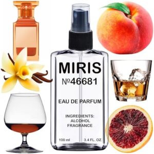 miris no.46681 | impression of bitter peach | unisex for women and men eau de parfum | 3.4 fl oz / 100 ml