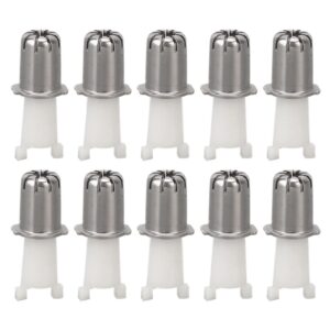 10pcs nose hair trimmer head, universal replacement nose hair clipper blade heads for accurate shaving practical accessories for trimming nose hairs