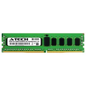 A-Tech 16GB Replacement for Dell 370-AEVQ - DDR4 3200MHz PC4-25600 ECC Registered RDIMM 2Rx8 1.2V - Single Server Memory RAM Stick (370-AEVQ-ATC)