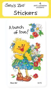 suzy's zoo stickers 4-pack, sally bouquet" 10160