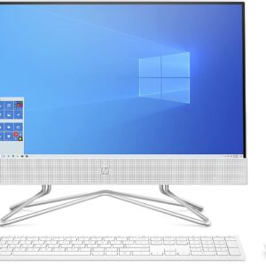 HP 2022 22-inch FHD All-in-One Desktop Computer - Quad-Core Intel Pentium J5040-16GB DDR4 RAM-512GB SSD - WiFi Bluetooth RJ45 LAN - Windows 10 Pro - Snow White w/RATZK 32GB USB