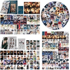 200pcs aniteez stickers aniteez photocards set pack gifts,91pcs vinyl waterproof stickers + 109pcs lomo cards for decoration(red)