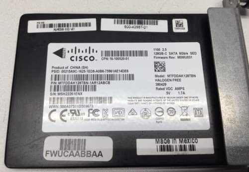 128GB 16-00520-01 800-42987-01 MTFDDAK128TBN SATA 6GB/S SED ASA 5508-X SSD