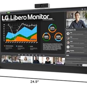 LG 27MQ70QC-S.AUS 27" QHD IPS HDR 10 Libero Monitor with Detachable Full HD Webcam