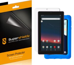 supershieldz (3 pack) designed for onn 7 inch tablet gen 3 (2022) / onn 7 inch kids tablet (2022 model) screen protector, high definition clear shield (pet)