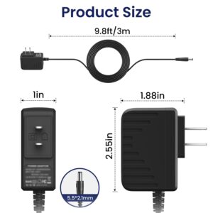 CGGXJP 6v 2A dc Power Adapter for ProForm Elliptical LE/EX Series 480 490 500 390 395 510EX 400 700 Cardio Cross Trainer Exercise Bike Replacement Charger Cable.(DC Plug Size is 5.5mm x 2.1mm)