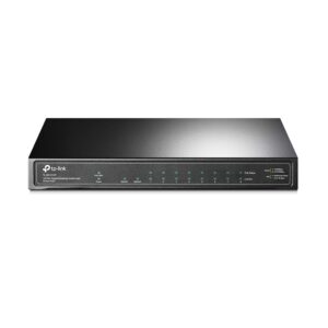 tp-link 8 port gigabit poe switch | 8 poe+ ports @63w, w/ 1 uplink gigabit port + 1 sfp slot | desktop/wall-mount |(tl-sg1210p) (renewed)