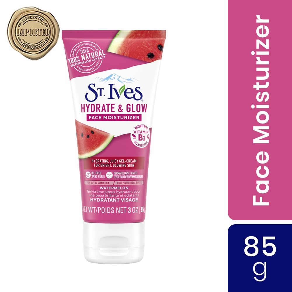 St. Ives Hydrate & Glow Face Moisturizer Watermelon 3 Ounce