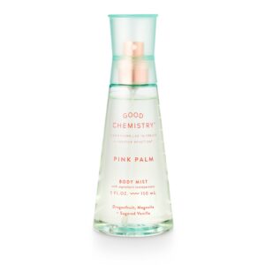 good chemistry pink palm body mist