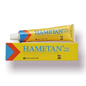 hametan %5.35 (witch hazel-hamamelis virginiana) 30 gr cream-removes acne scars,used in burns, nipple cracks, repairs dry chapped, damaged skin,bedsores,wounds,used for diaper rash in babies.