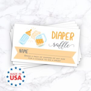 Canopy Street Baby Shower Diaper Raffle Tickets, 50, Brewing Theme