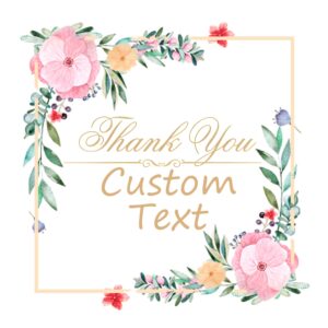 custom stickers 200 pieces - customizable stickers for business logos, birthdays, weddings, parties and gift wrapping. (style9)