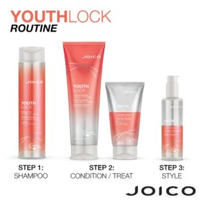 YouthLock Shampoo & Conditioner Set Formulated with Collagen | Youthful Body & Bounce | Reduce Breakage & Frizz | Free of SLS/SLES Sulfates