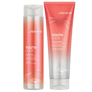 youthlock shampoo & conditioner set formulated with collagen | youthful body & bounce | reduce breakage & frizz | free of sls/sles sulfates