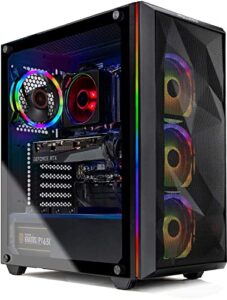 skytech gaming chronos gaming pc desktop – amd ryzen 7 3700x 3.6 ghz, rtx 3070, 1tb nvme ssd, 16g ddr4 3200, 650w gold psuac wi-fi, windows 10 home 64-bit (renewed premium)