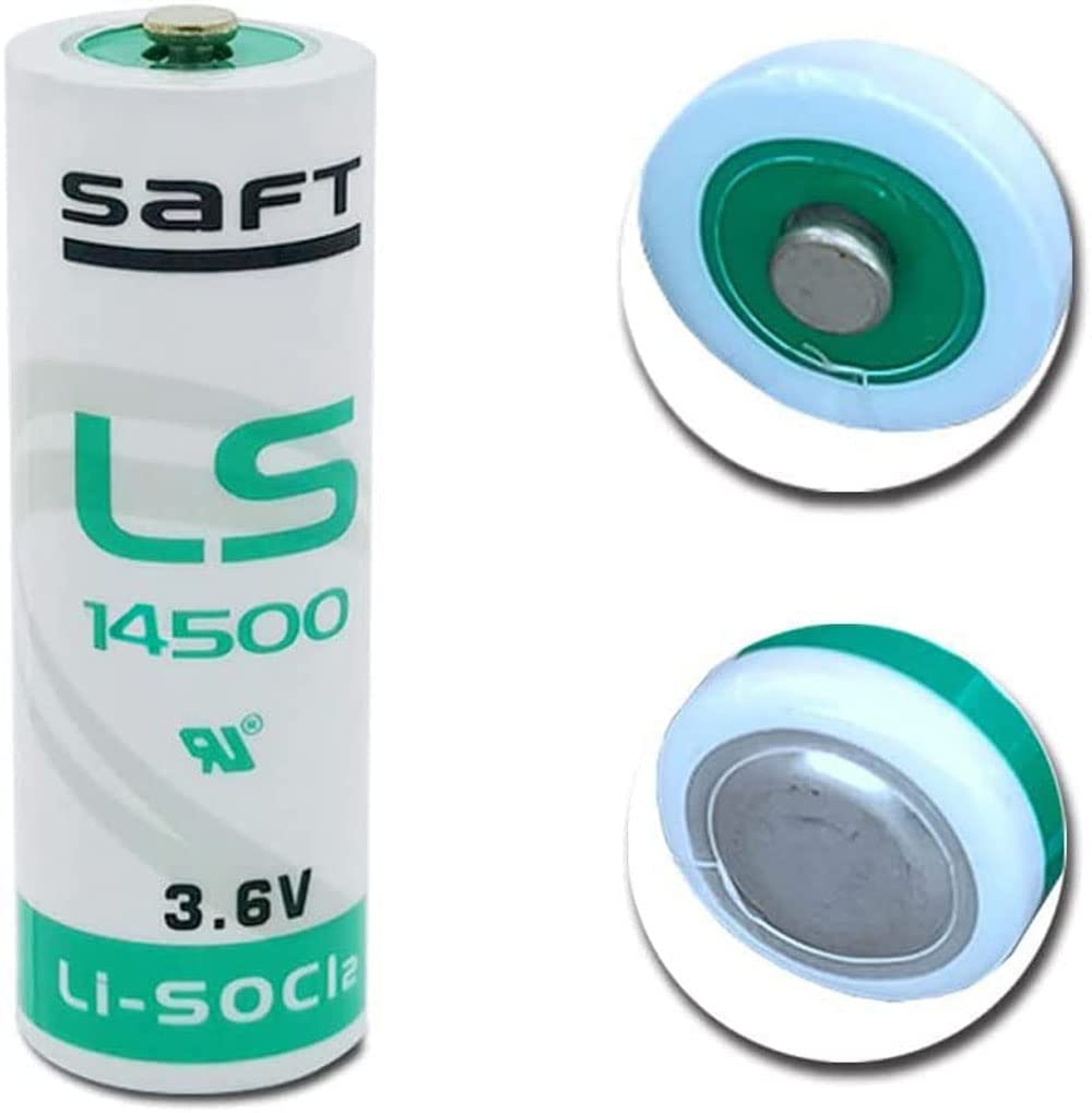 LS14500 Lithium-Thionyl Chloride 2600mAh Lithium Battery Compatible with SAFT LS14500 (Pack of 4)