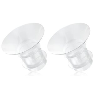 synpos 2pcs 21mm flange insert user transparent silicone material for wearable breast pumps