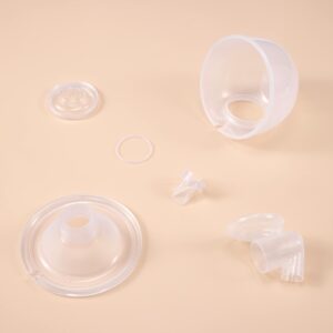 SYNPOS 2Pcs 21MM Flange Insert User Transparent Silicone Material for Wearable Breast Pumps