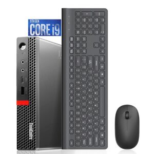 lenovo mini pc i9, windows 11 desktop computer, 32gb ddr4 ram, new 1tb nvme ssd + 1tb ssd, built-in ax210 wi-fi 6e, hdmi, dp, micro tiny htpc (renewed)