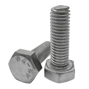 m8x25mm left hand hex bolt,304 stainless steel reverse threaded hex bolts,silver fully threaded hex bolts(3pcs)