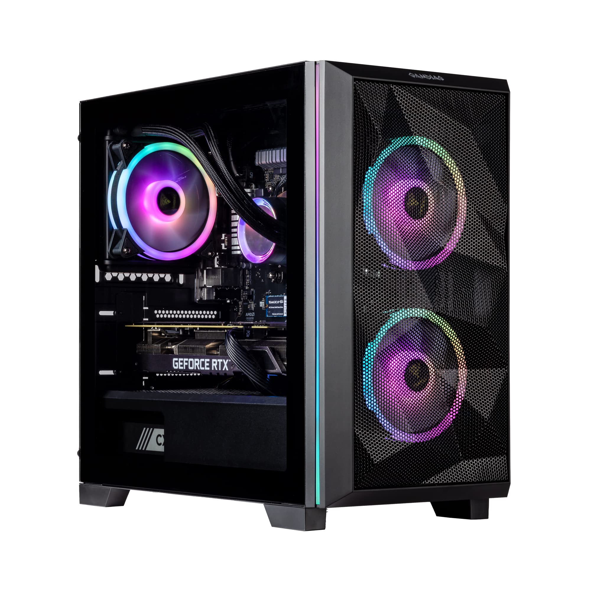 Velztorm Mini Pilum CTO Gaming Desktop PC (AMD Ryzen 7-5700X 8-Core, GeForce GTX 1050 Ti, 32GB DDR4, 1TB PCIe SSD + 2TB HDD (3.5), 120mm AIO, RGB Fans, 750W PSU, WiFi 5, BT, Win10P) VELZ0058