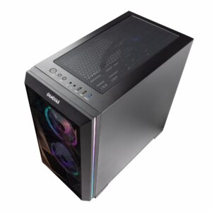 Velztorm Mini Pilum CTO Gaming Desktop PC (AMD Ryzen 7-5700X 8-Core, GeForce GTX 1050 Ti, 32GB DDR4, 1TB PCIe SSD + 2TB HDD (3.5), 120mm AIO, RGB Fans, 750W PSU, WiFi 5, BT, Win10P) VELZ0058