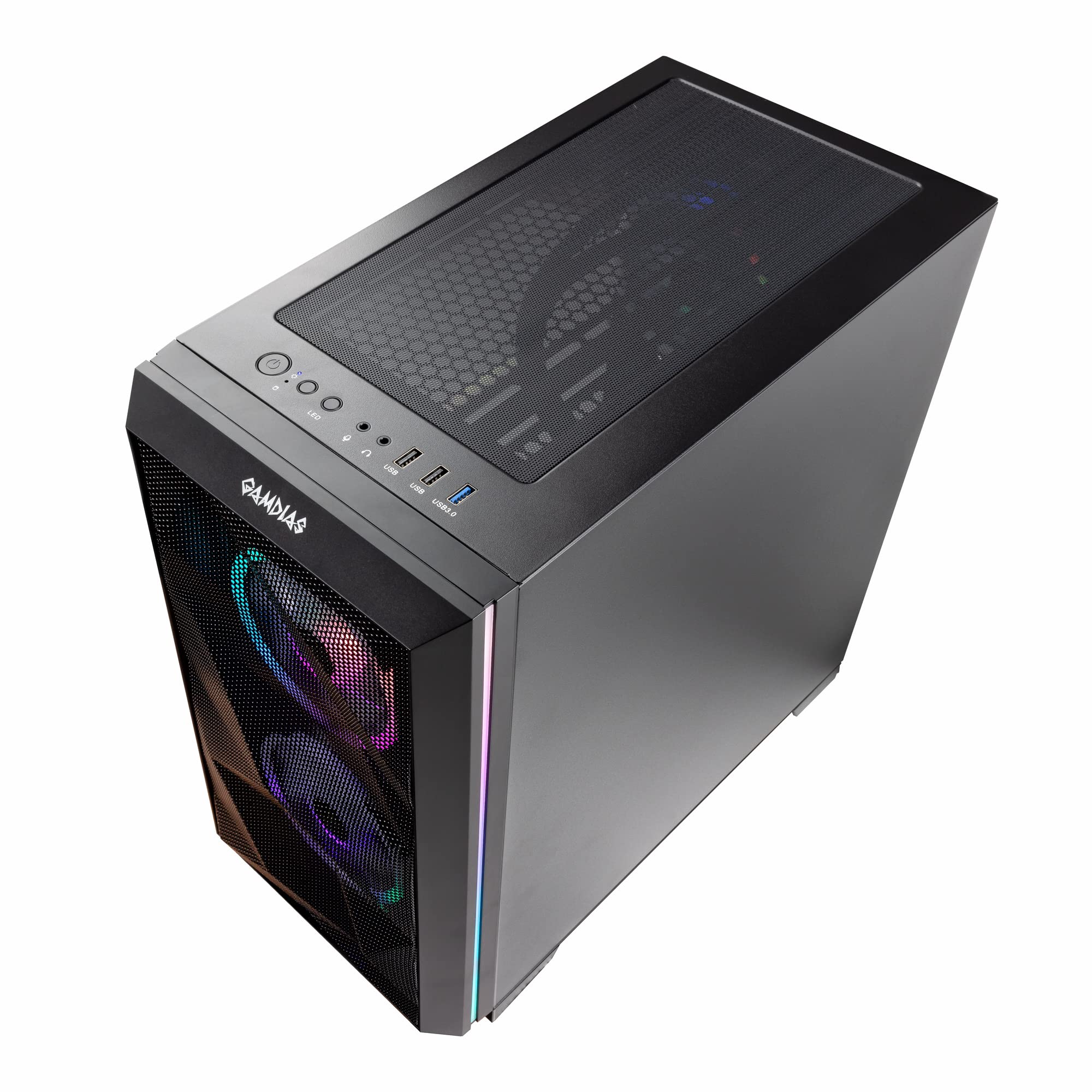 Velztorm Mini Pilum CTO Gaming Desktop PC (AMD Ryzen 7-5700X 8-Core, GeForce RTX 3070, 16GB DDR4, 1TB PCIe SSD + 1TB HDD (3.5), 120mm AIO, RGB Fans, 750W PSU, WiFi 5, BT, Win10H) VELZ0058