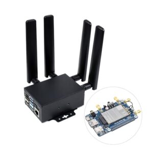 waveshare rm502q-ae 5g hat for raspberry pi quad supports 5g/4g/3g antennas lte-a with multi band with case