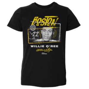 500 level willie o'ree toddler shirt (toddler shirt, 4t, black) - willie o'ree boston tones wht