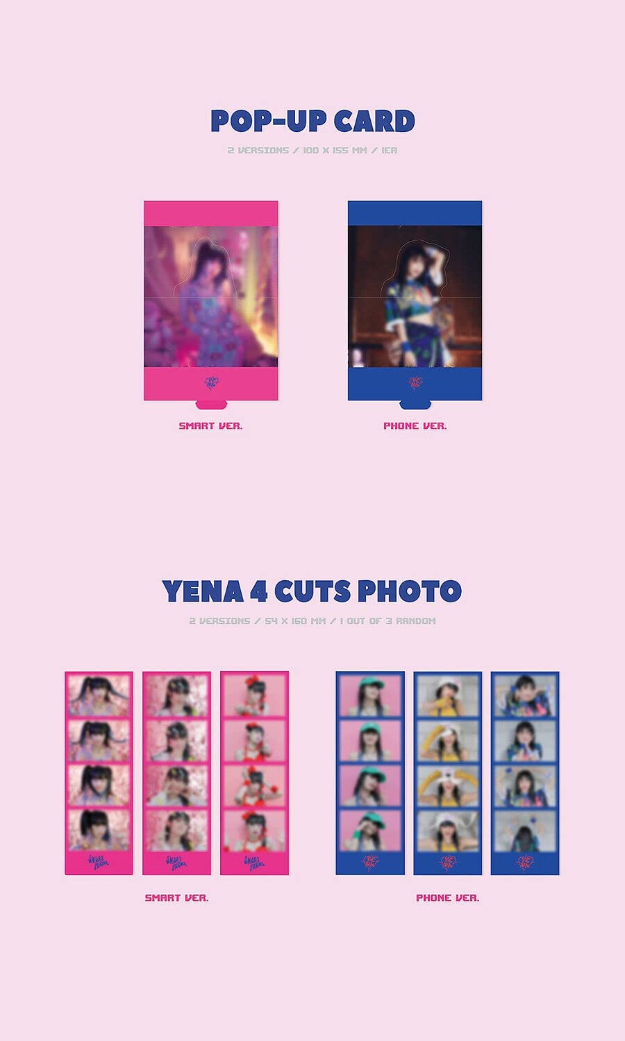 Dreamus YENA - SMARTPHONE (2nd Mini Album) CD (SMART+PHONE ver. SET)