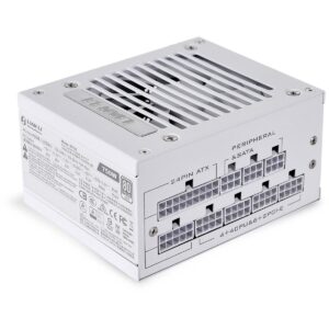 lian-li sp750 750w 80+ gold certified fully modular sfx power supply unit, white