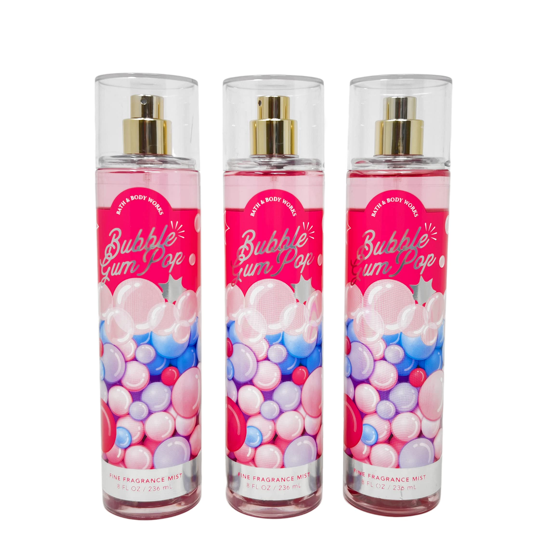 Bubble Gum Pop Gift Set of 3 - Includes Fine Fragrance Mist - Full Size