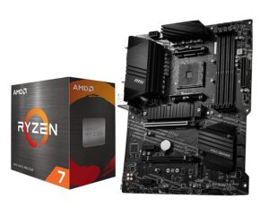 inland micro center amd ryzen 7 5700x 8-core 16-thread unlocked desktop processor bundle with msi b550-a pro proseries motherboard (amd am4, ddr4, pcie 4.0, sata 6gb/s, m.2, usb 3.2 gen 2 atx)