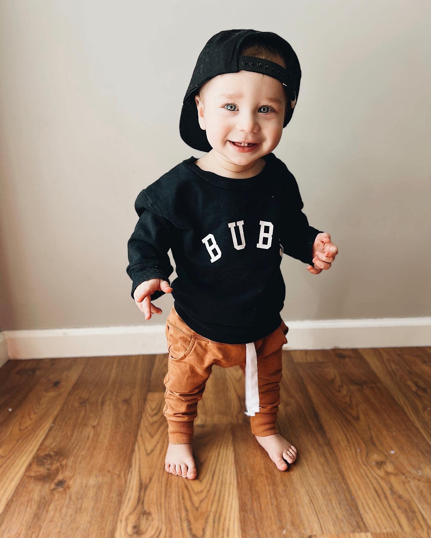 YOKJZJD Infant Toddler Baby Boy Fall Winter Outfits Letter Pullover Sweatshirt Long Sleeve T-Shirt Tops Pants Sweatsuit Clothes Set (Black, 2-3T)