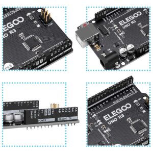 ELEGOO UNO R3 Controller Board ATmega328P with USB Cable Compatible with Arduino IDE