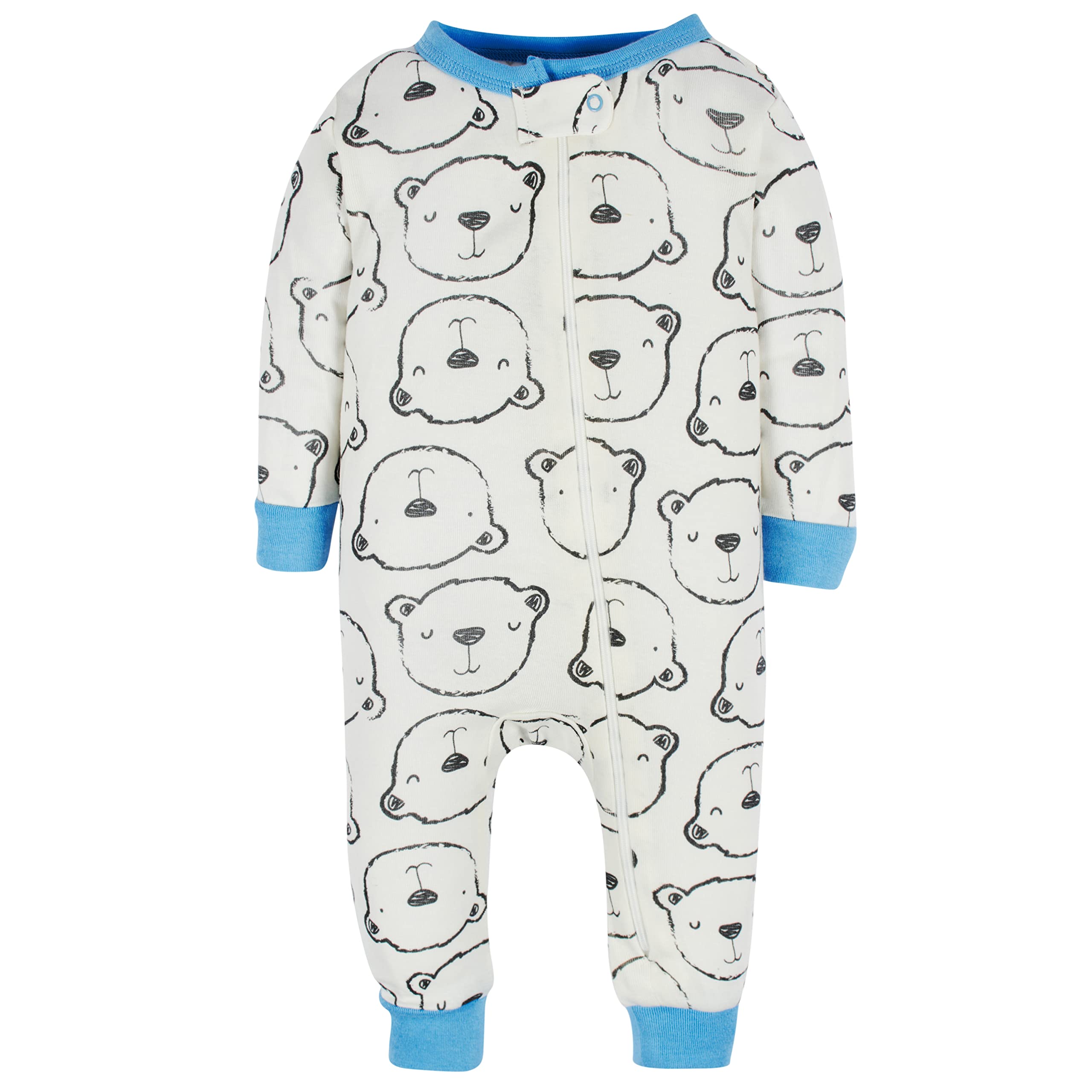 Onesies Brand Baby Boy's 3-Pack Snug Fit One-Piece Cotton Pajamas, Bear, 18 Months